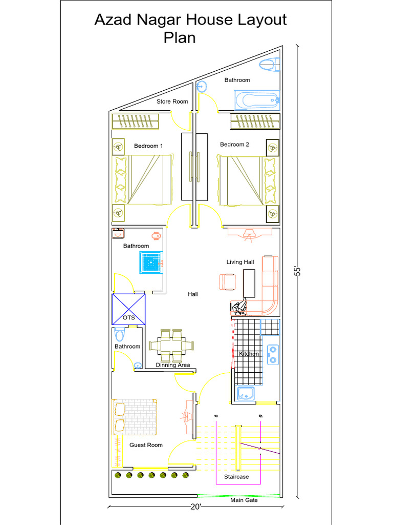 Azad Nagar House Plan | PDF