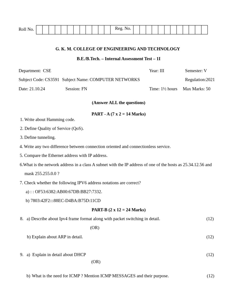 CN Iat 2 QN Set1 | PDF