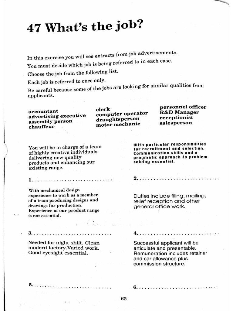 Whats The Job 2 | PDF