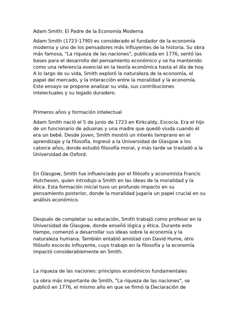 Adam Smith | PDF | Adam Smith | Mercado libre Adam Smith | PDF | Adam Smith | Mercado libre