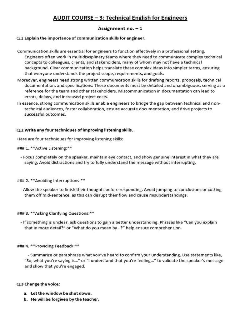 Audit Course (Assignment 1,2 & 3) (1) | PDF | Emotional Intelligence | Verb
