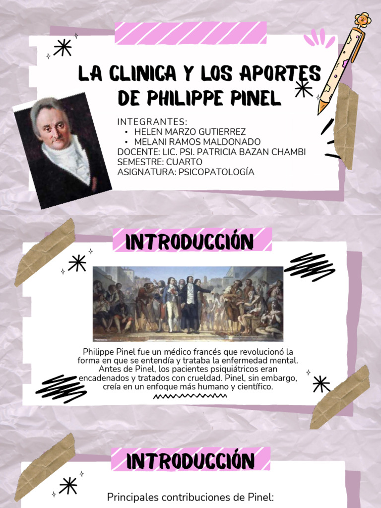 La Clinica y Philippe Pinel | PDF | Terapia ocupacional | Trastorno mental