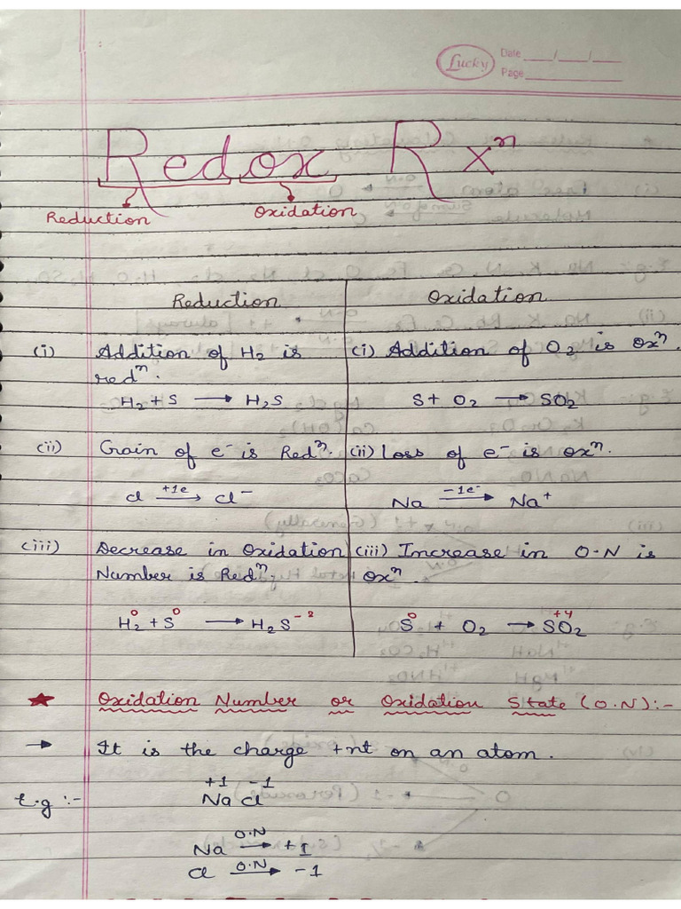 Redox Reaction | PDF