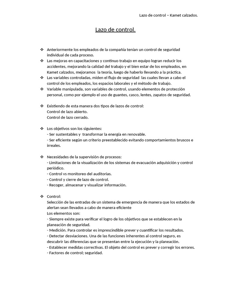 Lazo de Control | PDF