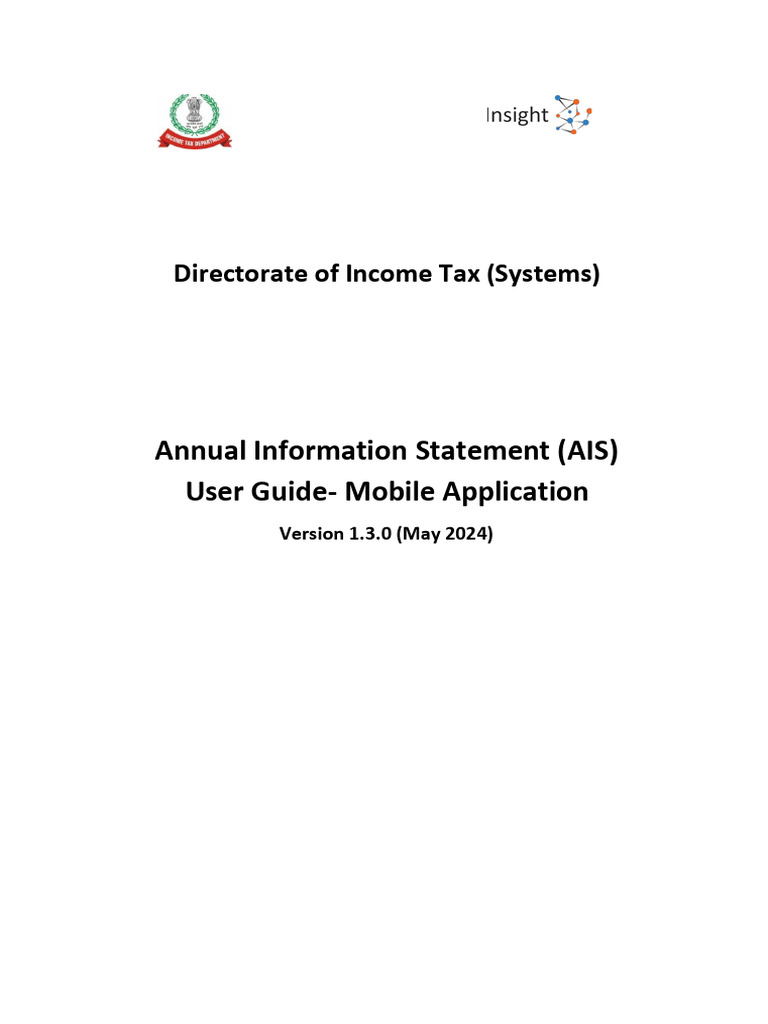 Taxpayers' AIS Mobile Guide | PDF | Mobile App | Icon (Computing)