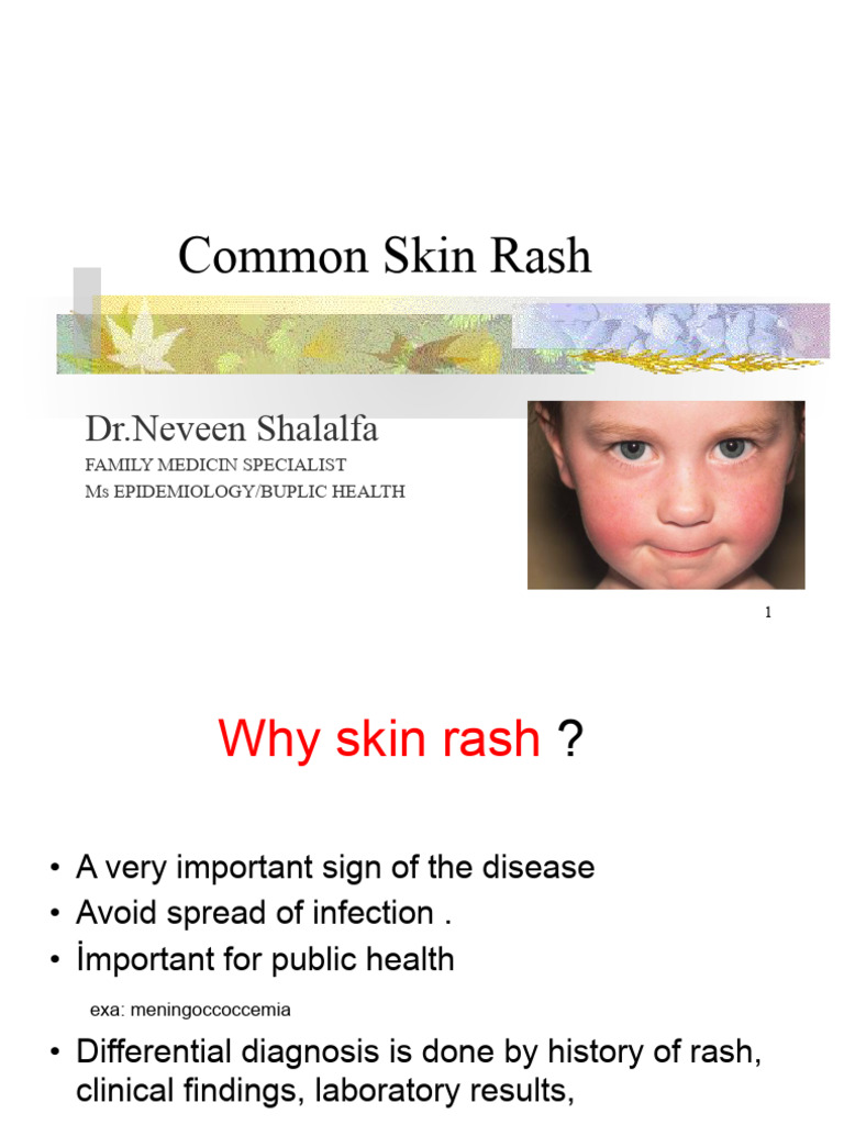 10- Derma-Rashes | PDF | Dermatitis | Microbiology