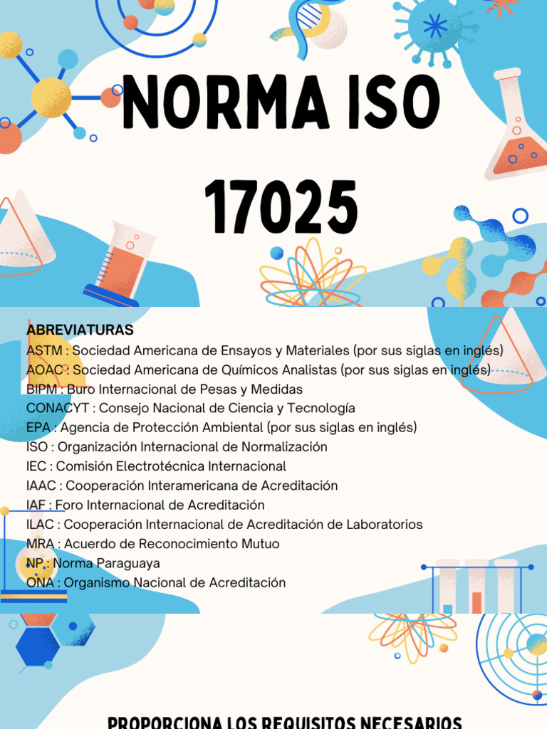 Presentar Norma ISO 17025 | PDF