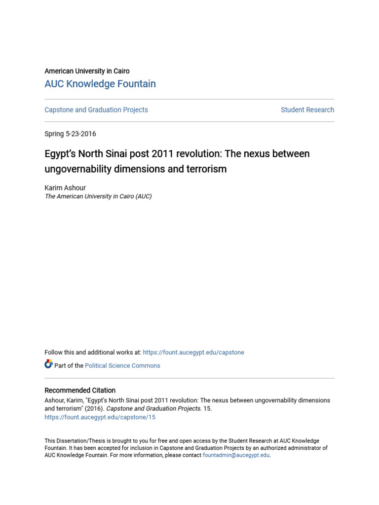 Egypt North Sinai | PDF | Islamic Terrorism | Sinai Peninsula