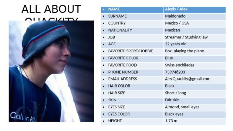 All About Quackity | PDF