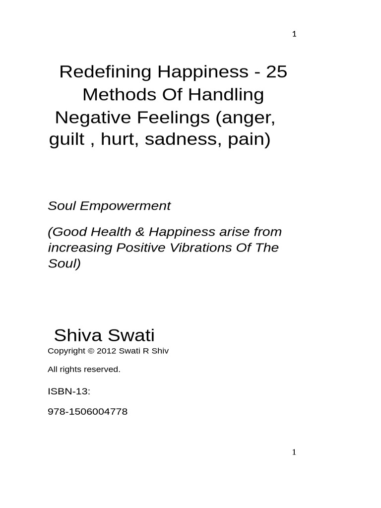 Redefining Happiness | PDF | Pain | Feeling