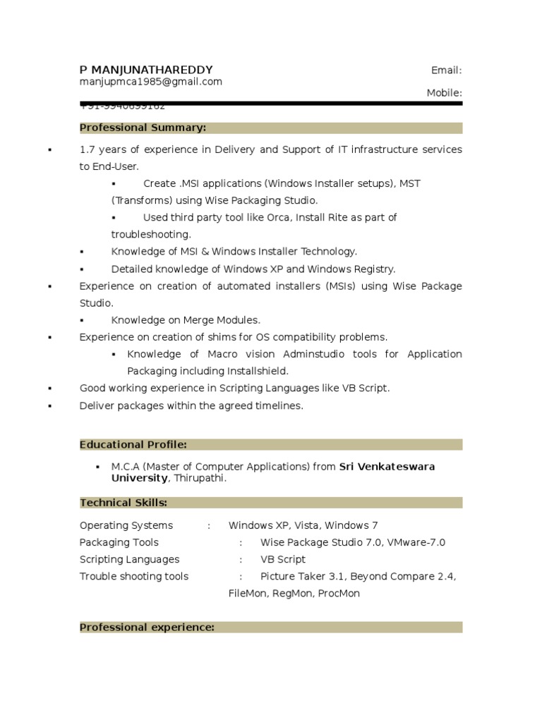 Reddy Resume | PDF | Installation (Computer Programs) | Microsoft Windows Reddy Resume | PDF | Installation (Computer Programs) | Microsoft Windows