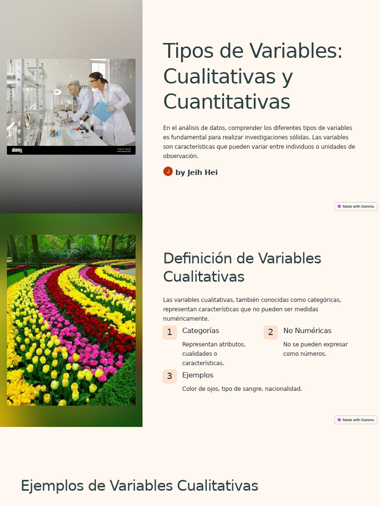 Tipos de Variables Cualitativas y Cuantitativas | PDF | Investigación cuantitativa | Medición