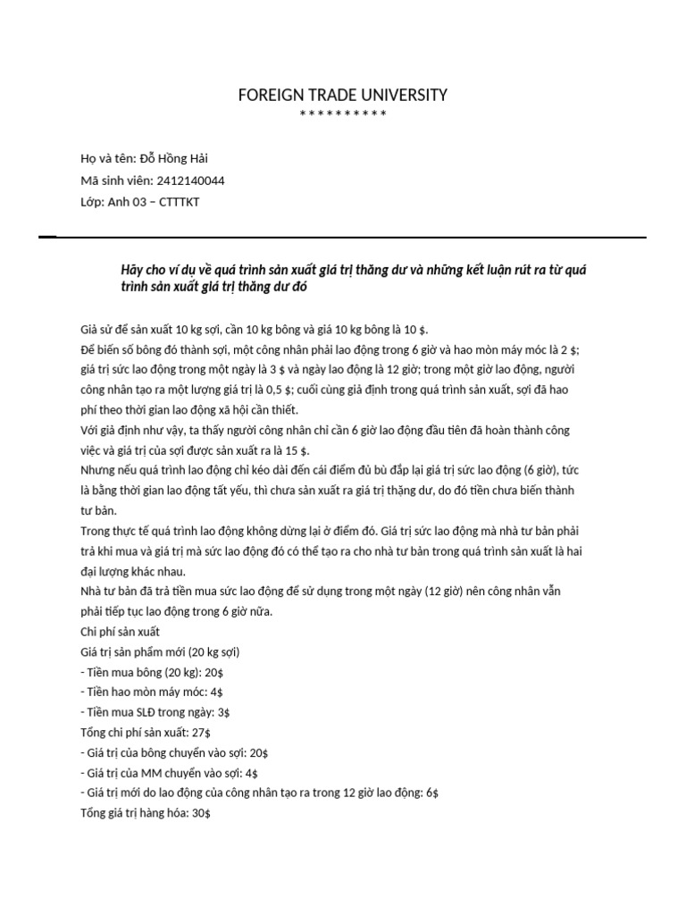 bài tập ktct | PDF