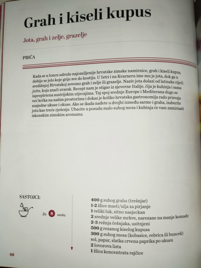 Grah i kiseli kupus - recept | PDF