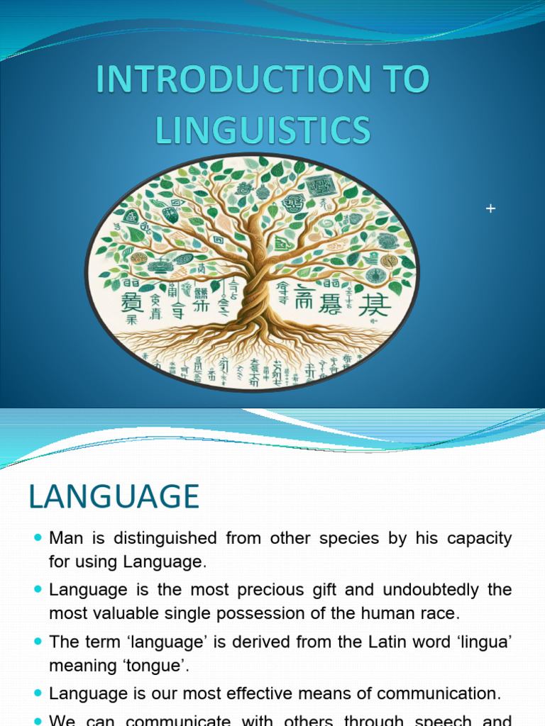 Introduction To Linguistics | PDF | Linguistics | Phonetics