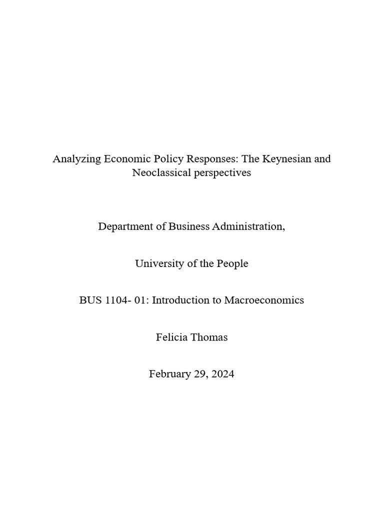 Analyzing Economic Policy Responses To A Financial Crisis | PDF | 1997 ...