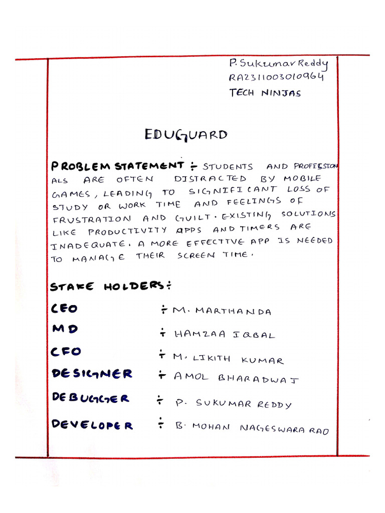 Problem Statement Canvas 964 | PDF