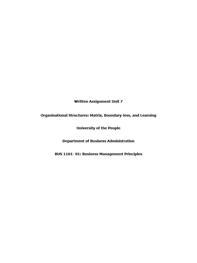 organizational structures | PDF | Organizational Structure | Learning