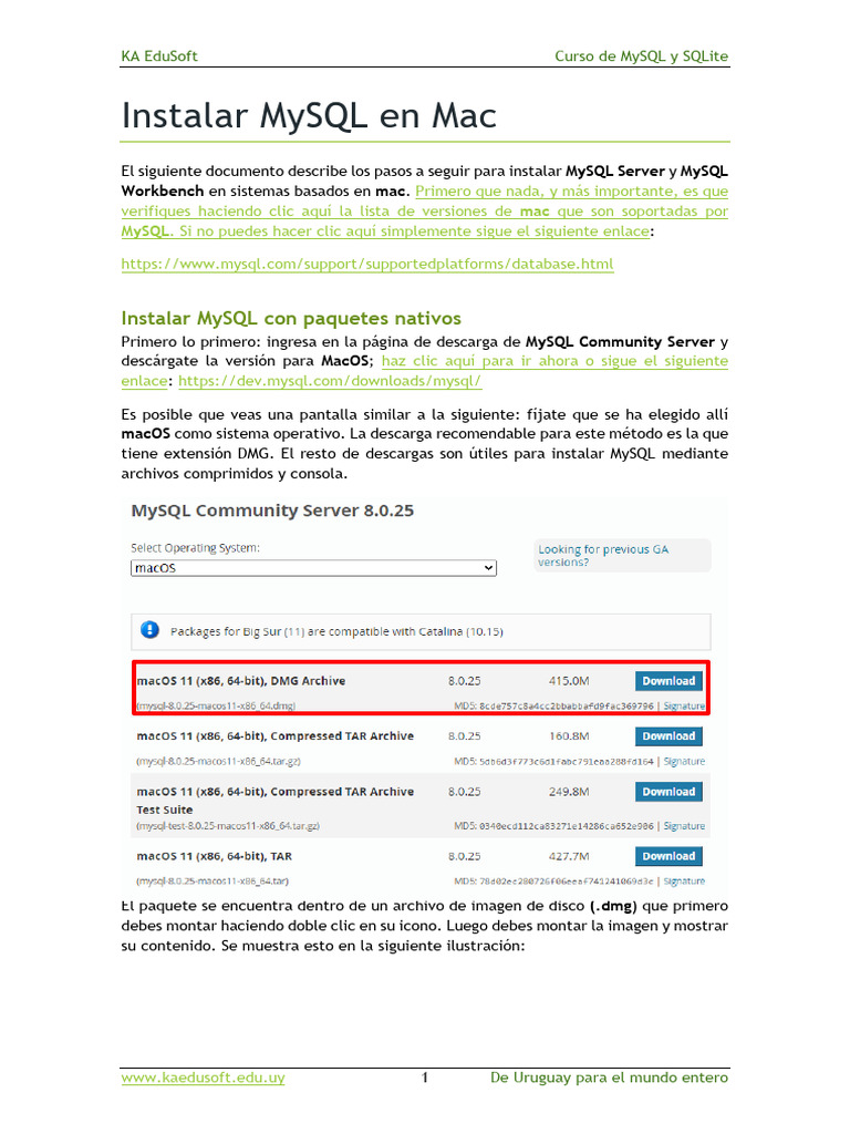 00 Instalar MySQL en Mac | PDF | Mi sql | Mac OS