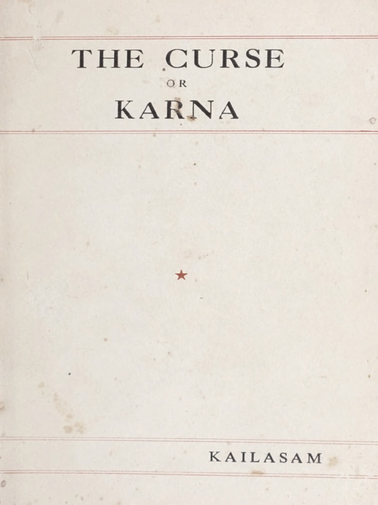 The Curse T.P.kailasam | PDF | History | Religion & Spirituality
