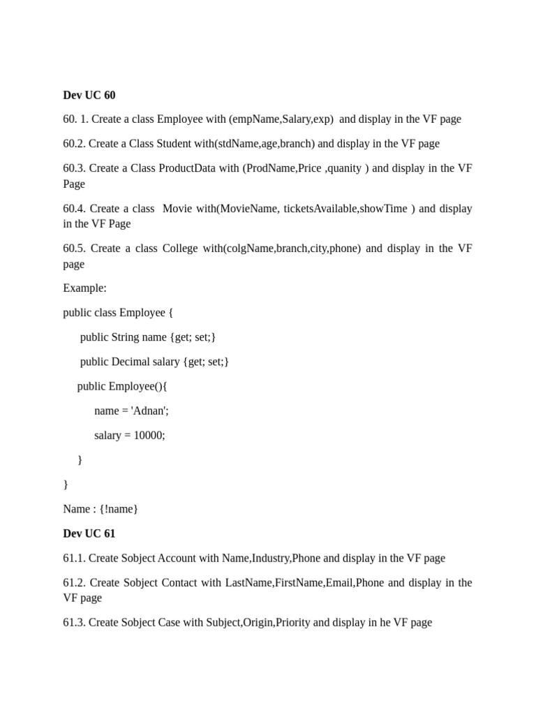 Dev UC 60 - 67 | PDF | Computing | Computer Programming Dev UC 60 - 67 | PDF | Computing | Computer Programming