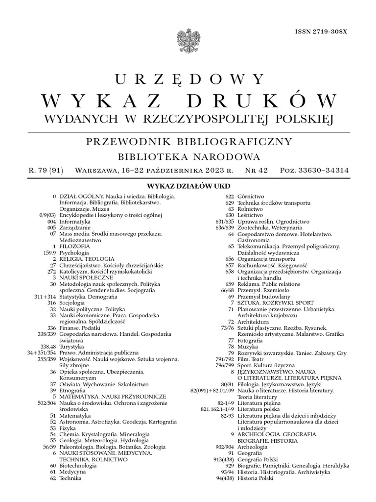 Wykaz Druków Wykaz Druków: URZ Dowy URZ Dowy | PDF
