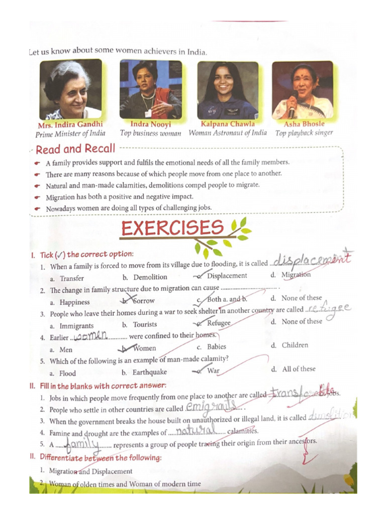 Evs - Class 5 - Book Work - Chapter 1-10 | PDF