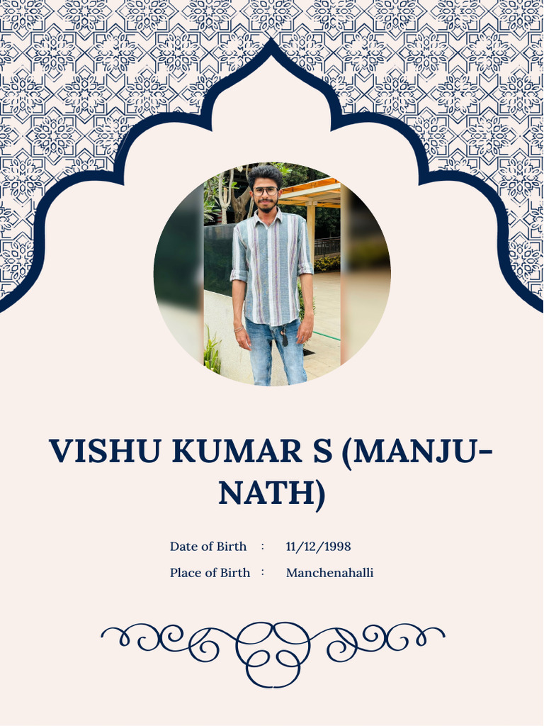 Vishu Kumar - Biodata | PDF