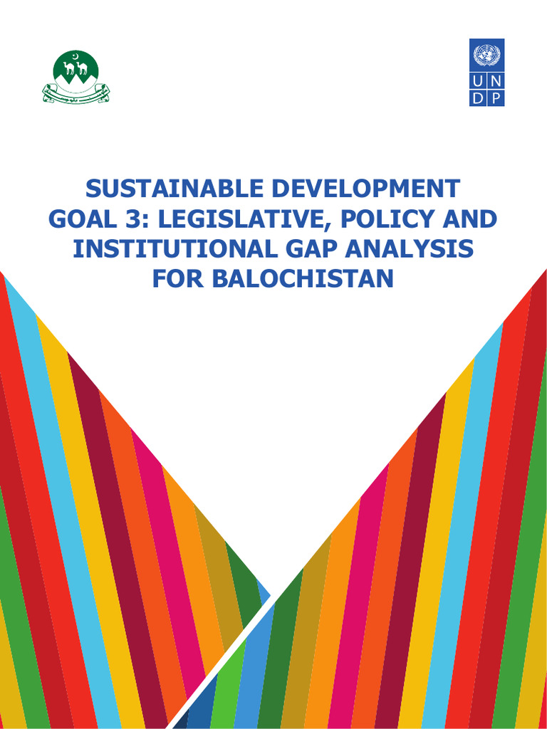 sdg-3 Legislative and Instituional Gap Analysis Balochsitan Final | PDF | Non Communicable ...