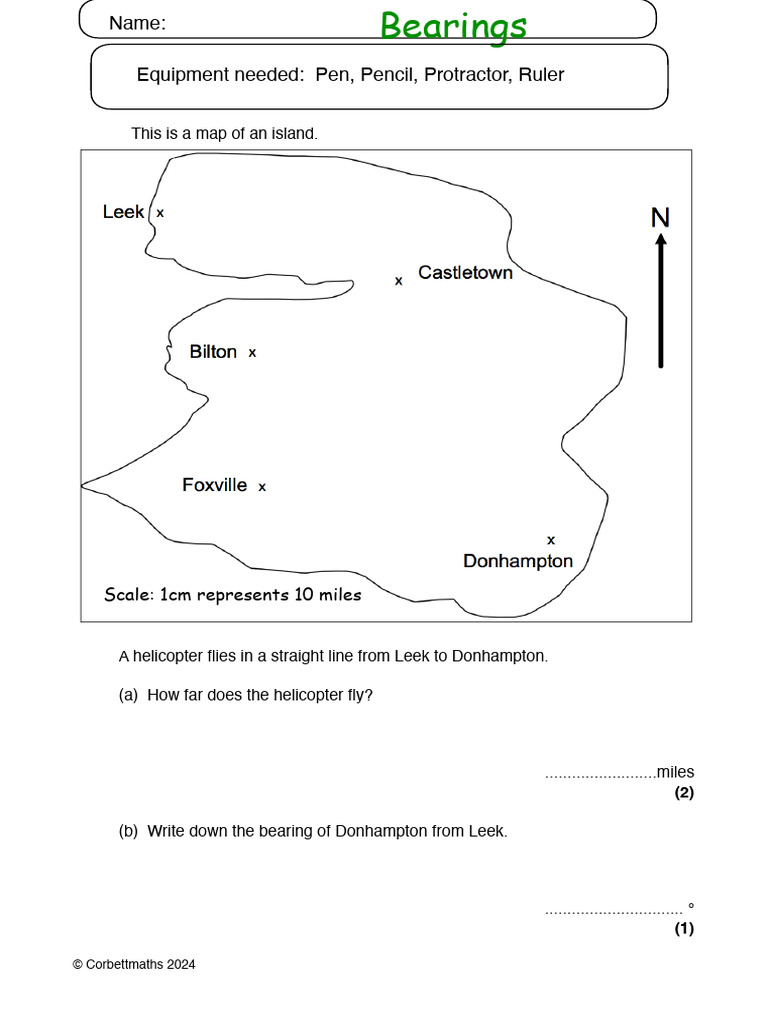 Bearings WORKSHEET.1 | PDF