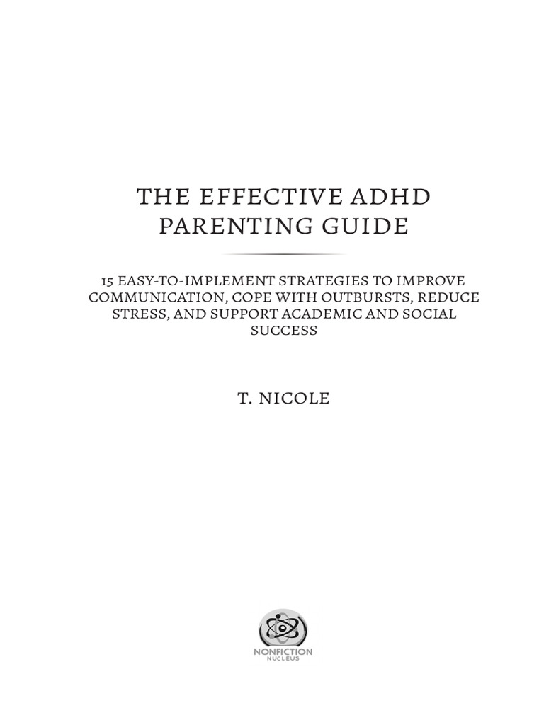 The Effective ADHD Parenting Guide | PDF | Nonverbal Communication | Attention Deficit ...