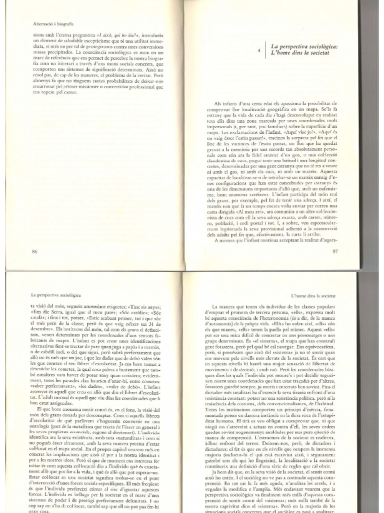 Capítol 4 invitació Sociologia | PDF
