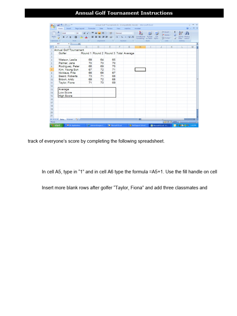 Employee Golf Tournament Guide | PDF