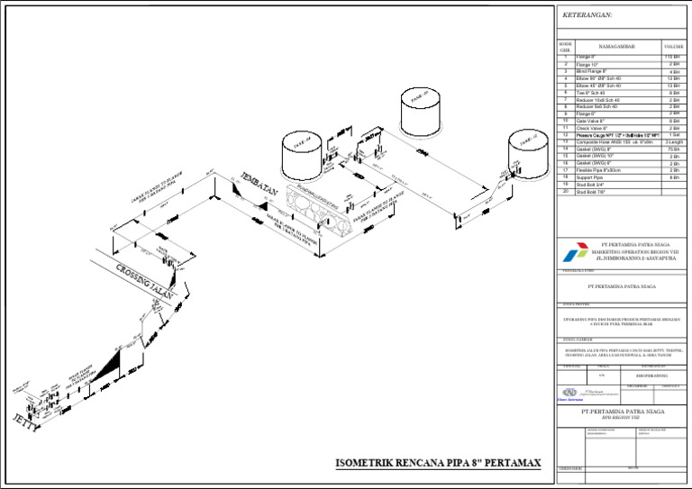 7.p&id Pipa Pertamax | PDF