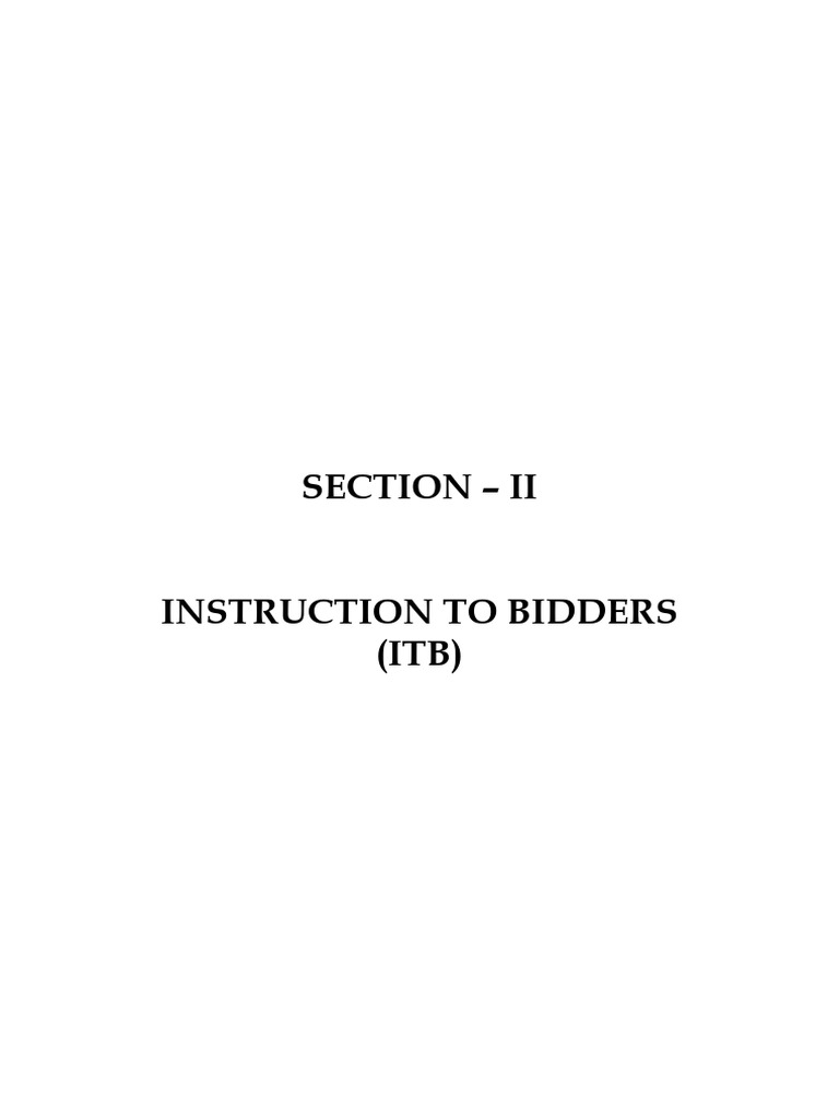 02 Section - II - Itb Ddugjy and Ipds | PDF | Auction | Taxes