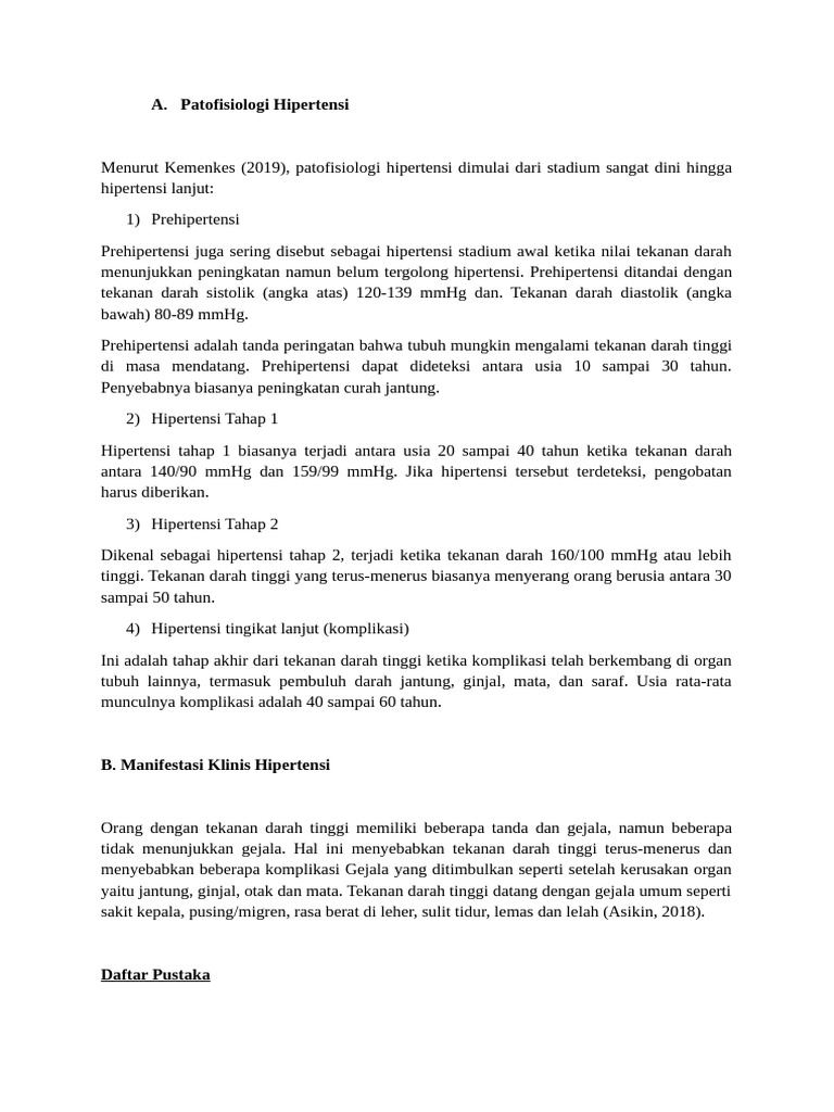 Patofisiologi Dan Manifestasi Klinis | PDF | Sains & Matematika