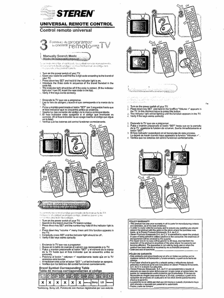 Control Steren rm-11 | PDF