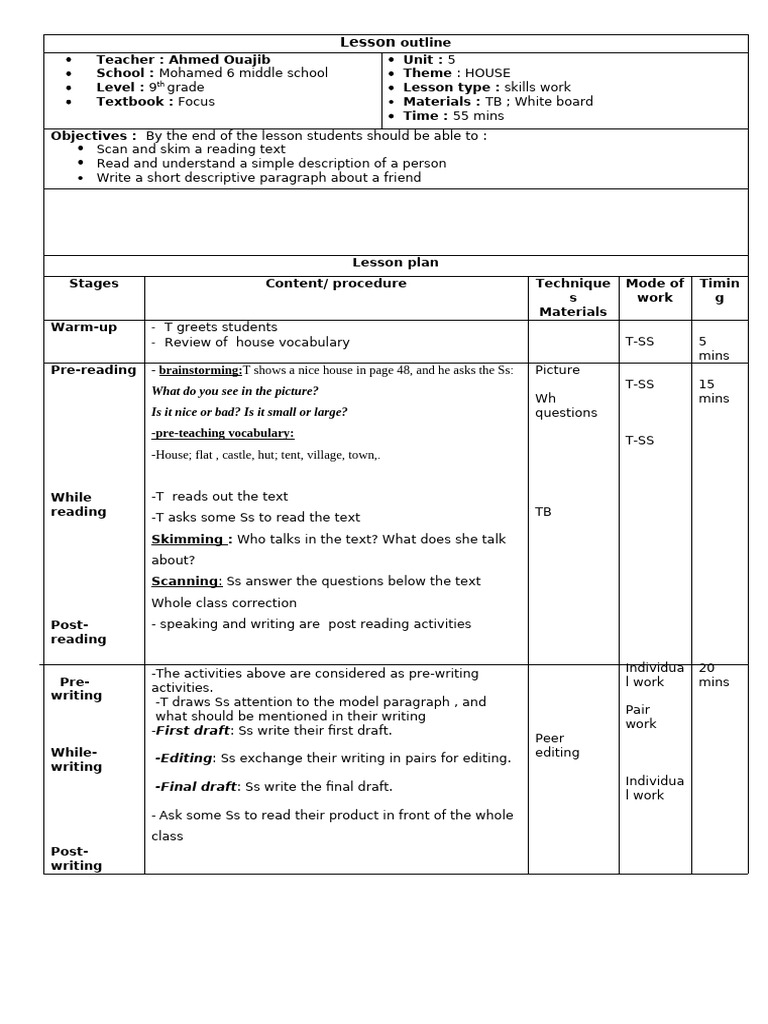 unit 5 skills work New | PDF | Pedagogy | Behavior Modification