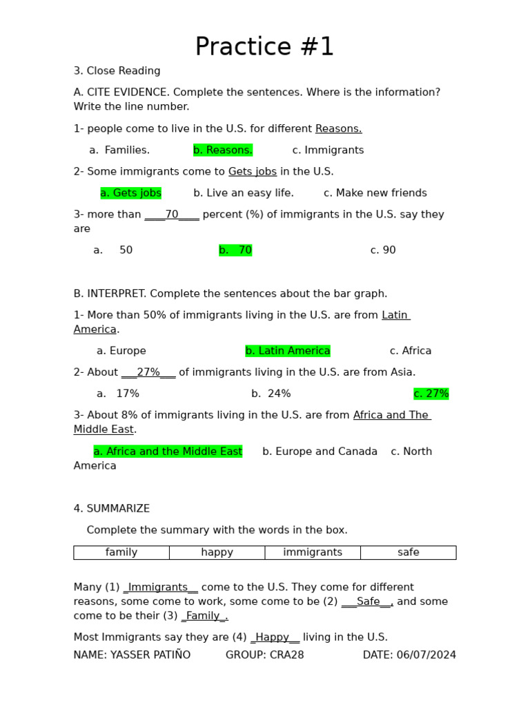 English Practice #1 | PDF | Travel