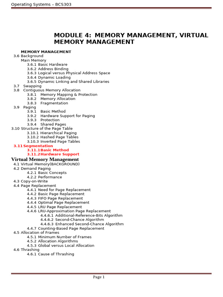 Module_4 | PDF | Process (Computing) | Computer Data Storage