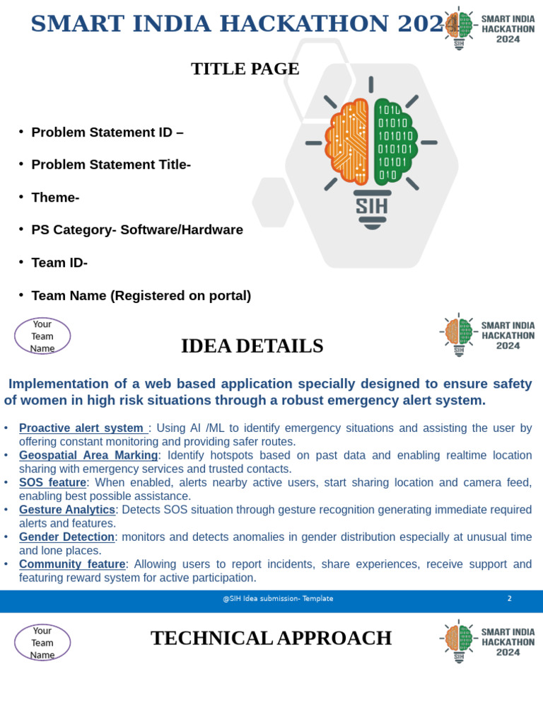 SIH PPT | PDF | Microsoft Power Point | Computer Science