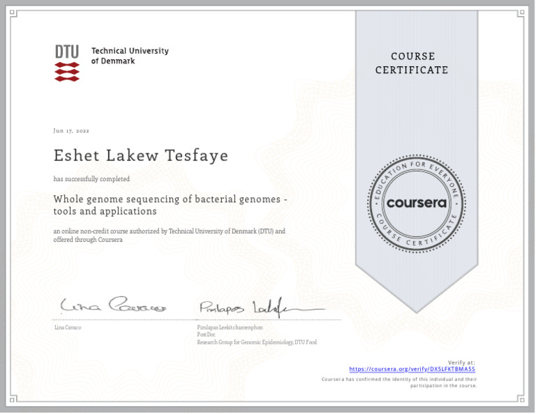 Coursera Certificate | PDF