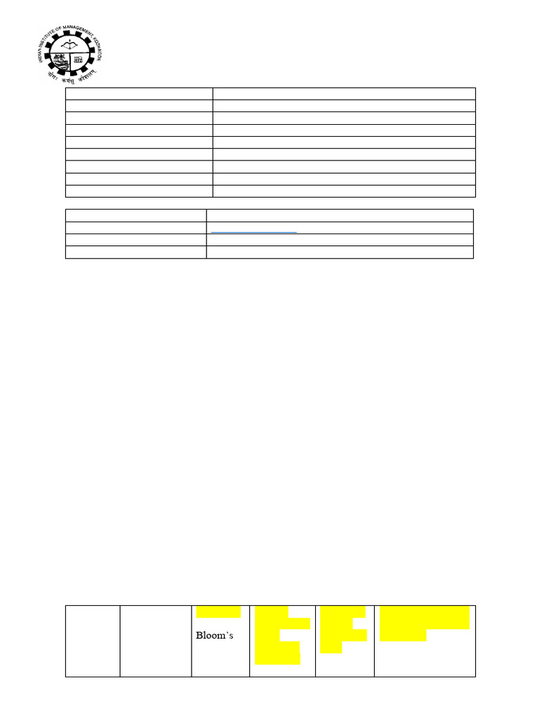 DBM - EPGP - Course Outline23-24 | PDF | Business Model | Disruptive ...