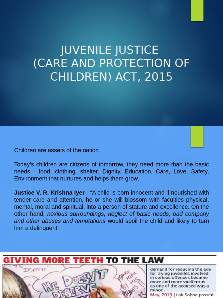 JJ Act 2015 | PDF | Bail | Magistrate