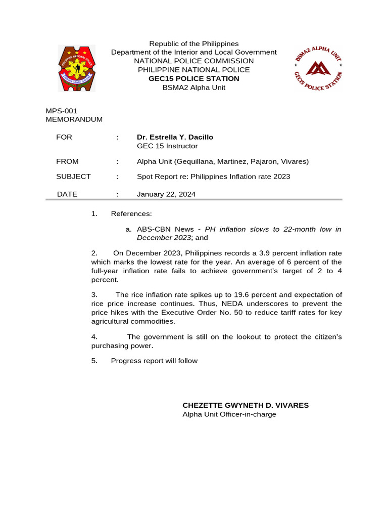 Spot-Report-Final | PDF