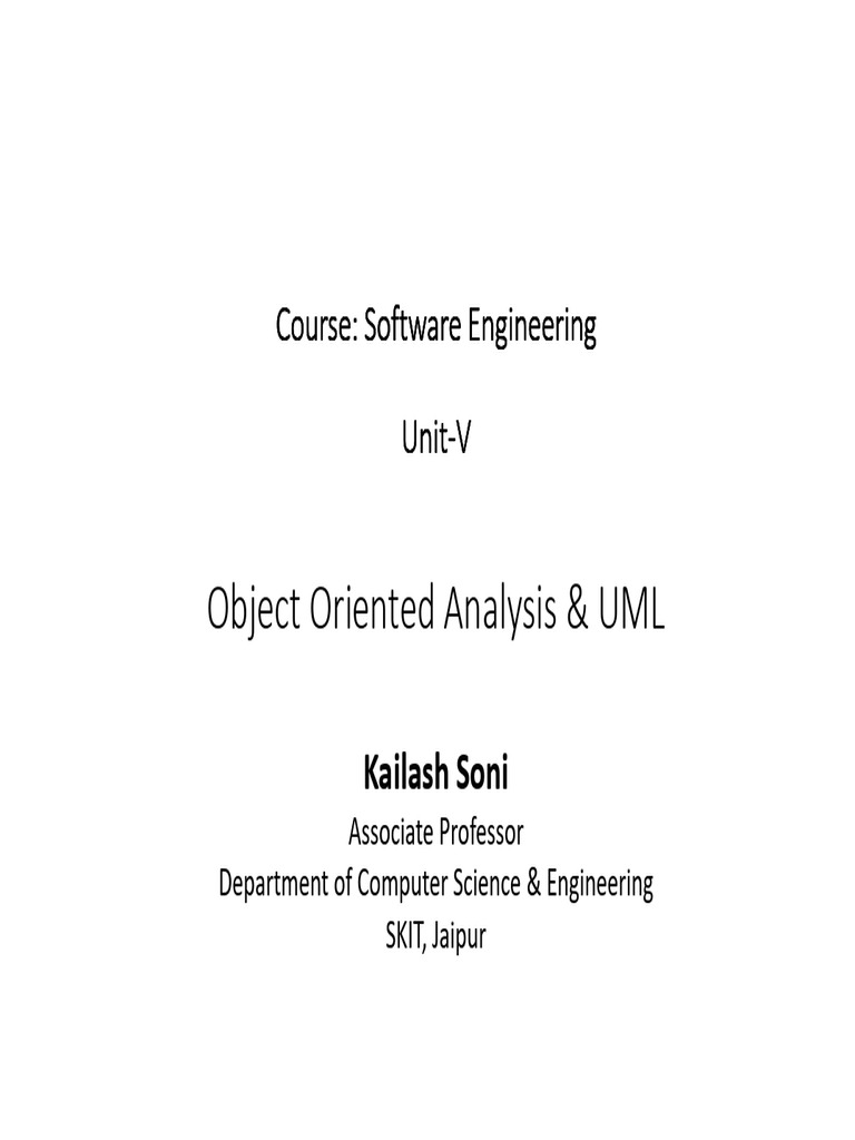 Unit-V_OOP Concept Design & UML | PDF | Use Case | Unified Modeling Language