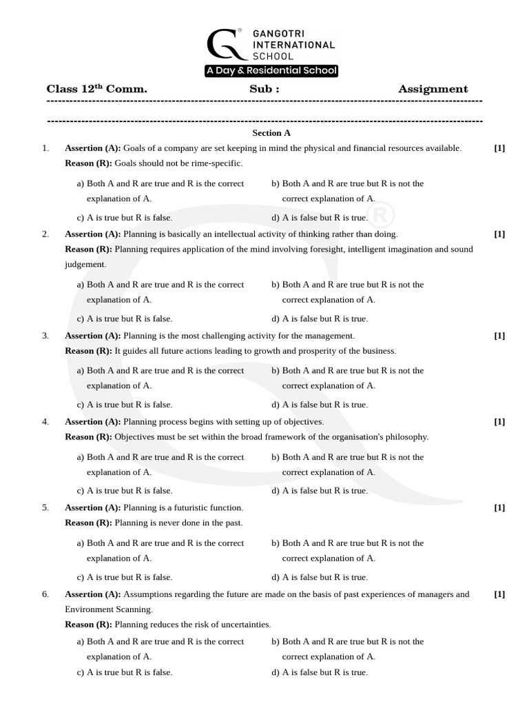 Chapter 4 Planning Assignment | PDF | Legal Tender | Reason