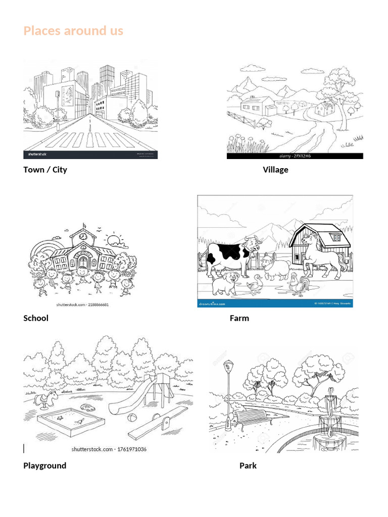 Places in Town | PDF