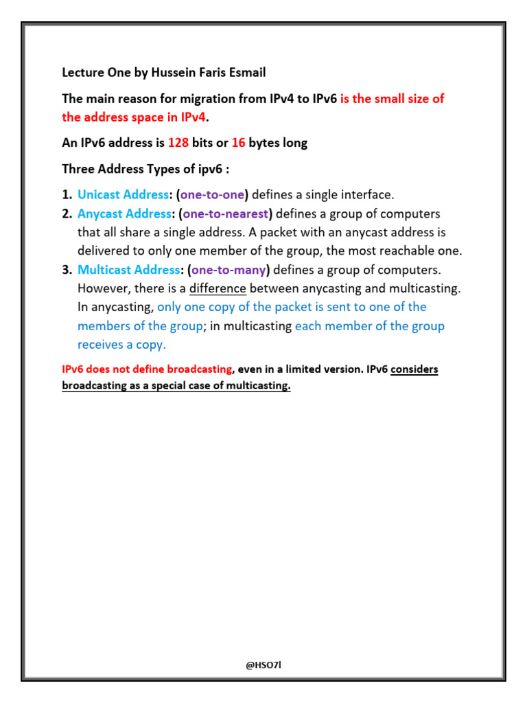 Lecture One by Hussein Faris Esmail | PDF