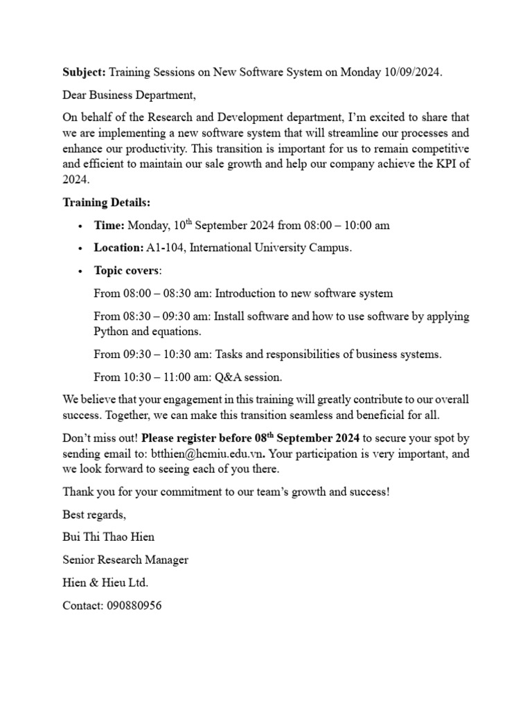 Example of Email Format | PDF